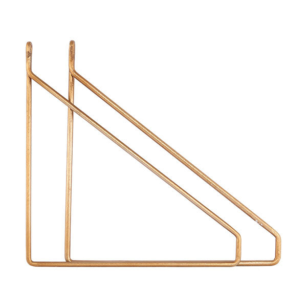 Brass Shelf Brackets - Set Of 2 – LuxeSpace Design